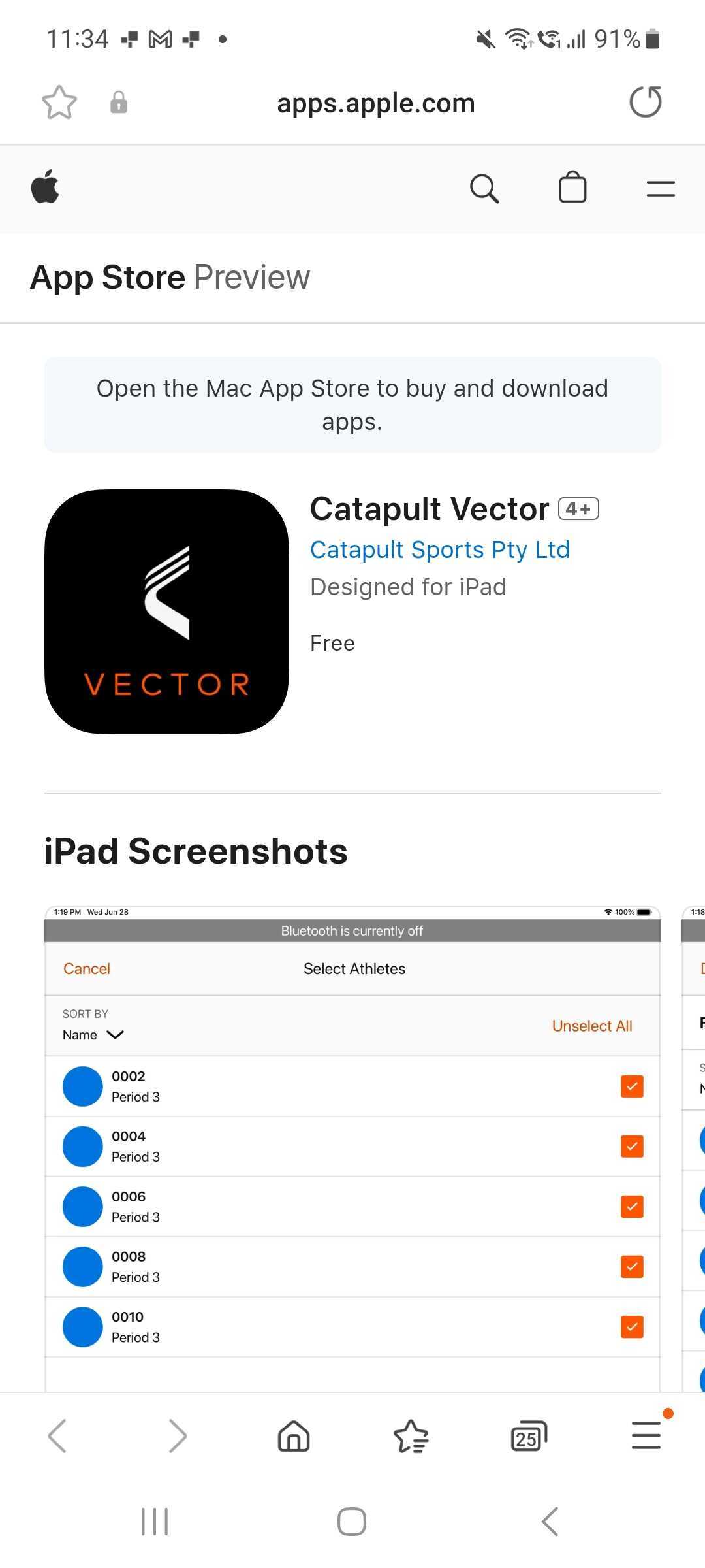 Downloading the Catapult Vector App – Vector Core