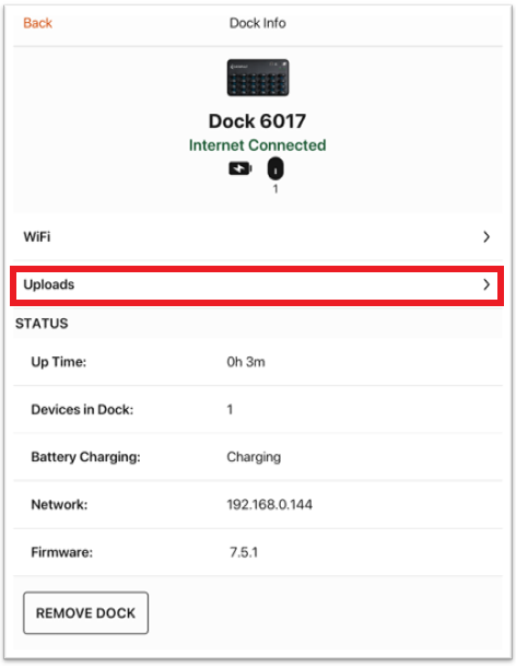 How Do I Check Vector Device Upload Status Vector Core
